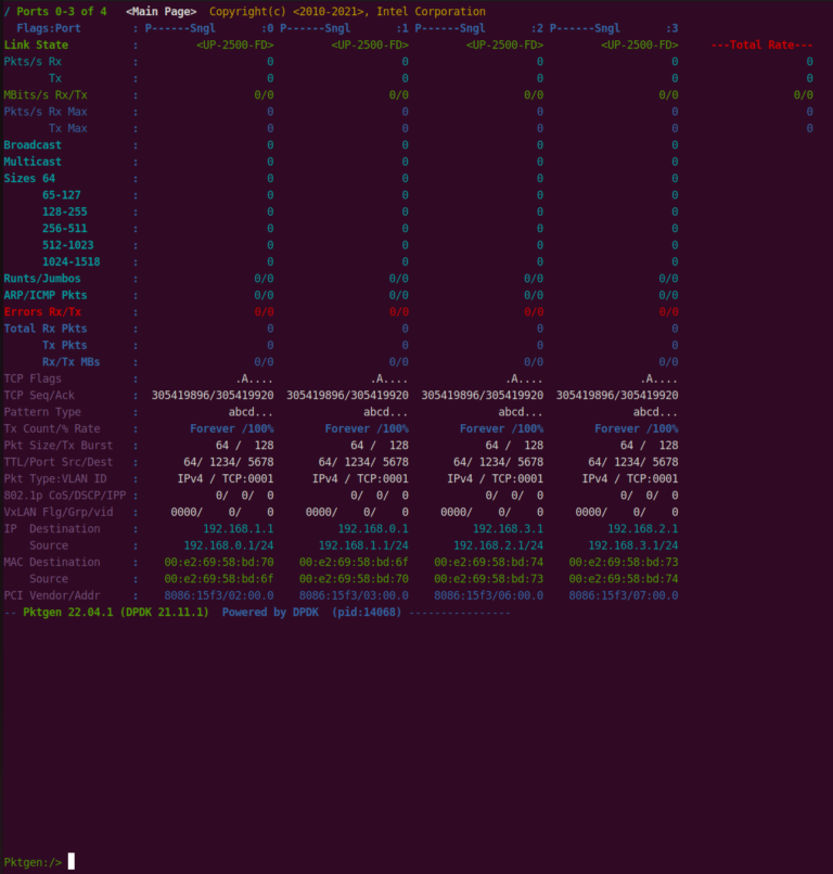 DPDK-Pktgen Ubuntu 安装与使用 – 哦哦的真实生活